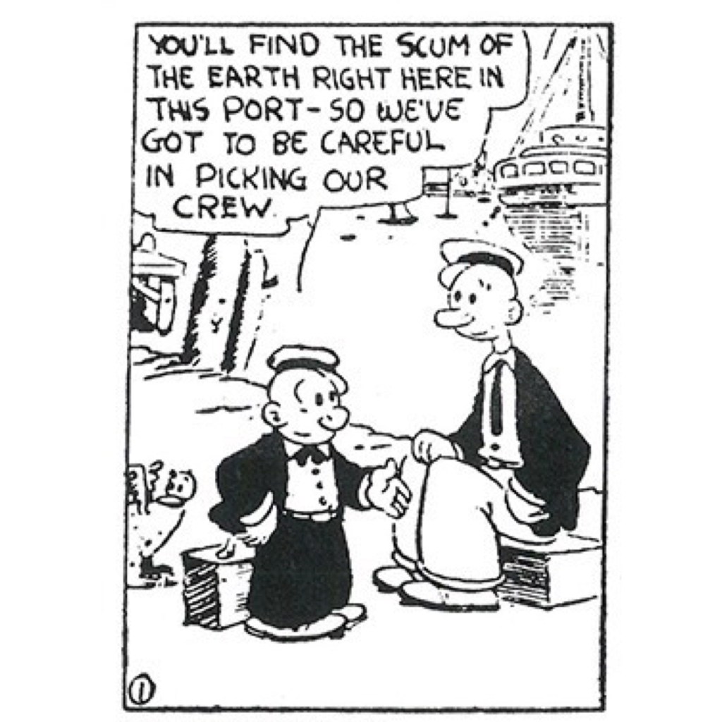 Premiere Panels: Popeye Comes On Board – Jan. 17, 1929 – Panels & Prose